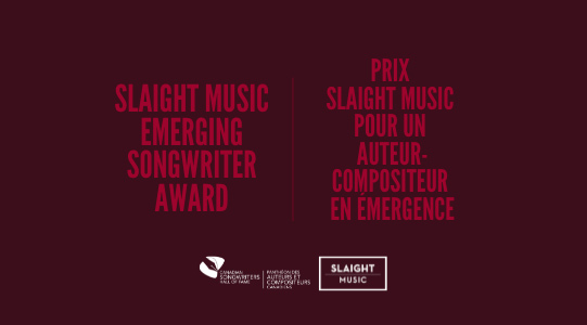 Finalists Announced for the 2021 Slaight Music Emerging Songwriter Award