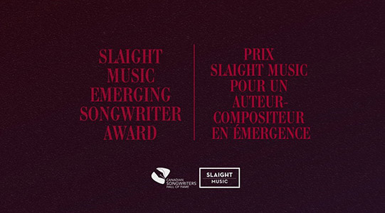 Finalists Announced for the 2022 Slaight Music Emerging Songwriter Award